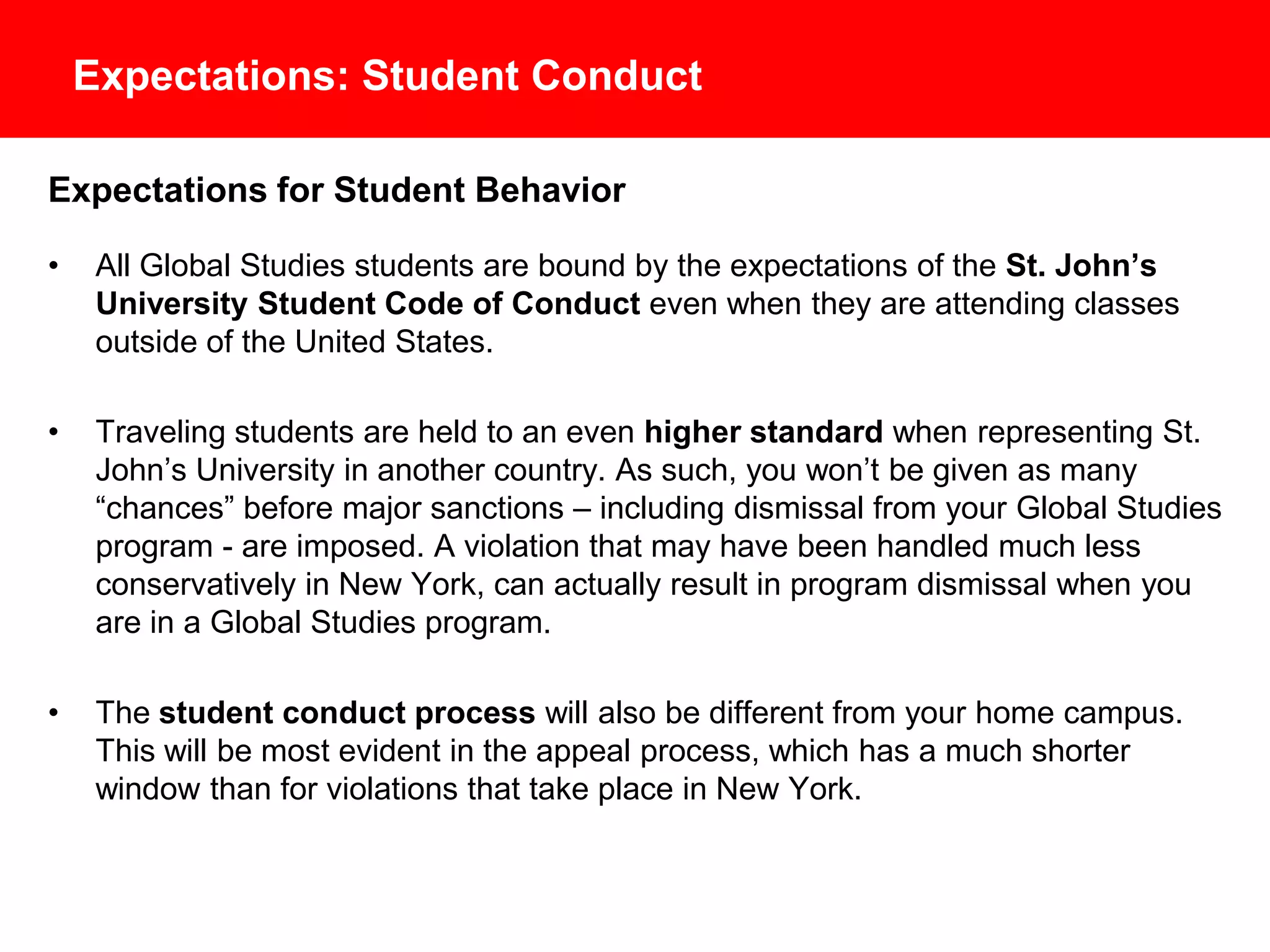 Part 4: Student Expectations (Exchange) | PDF