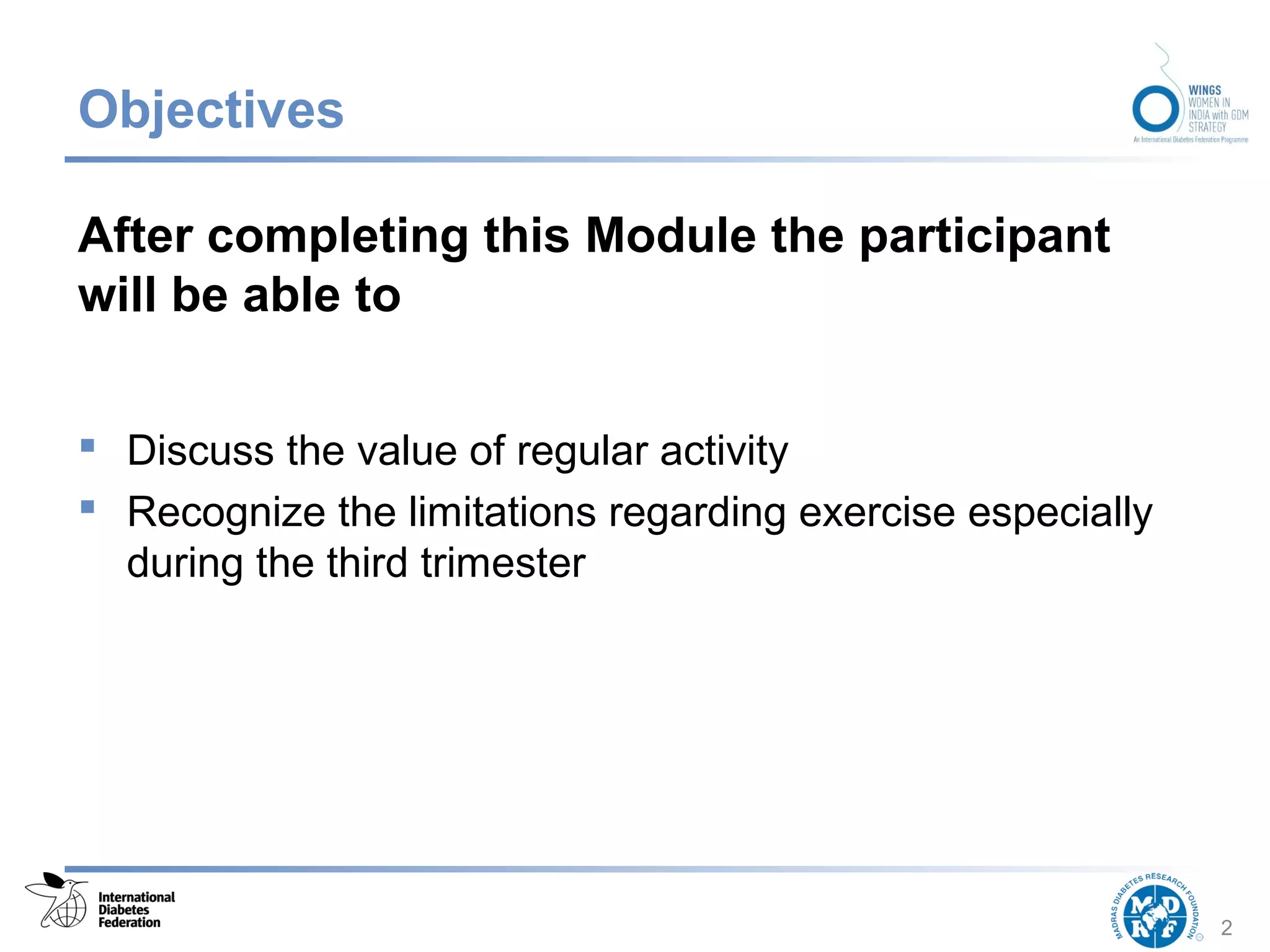 Exercise in Gestational Diabetes information provided by diabetesasia.org