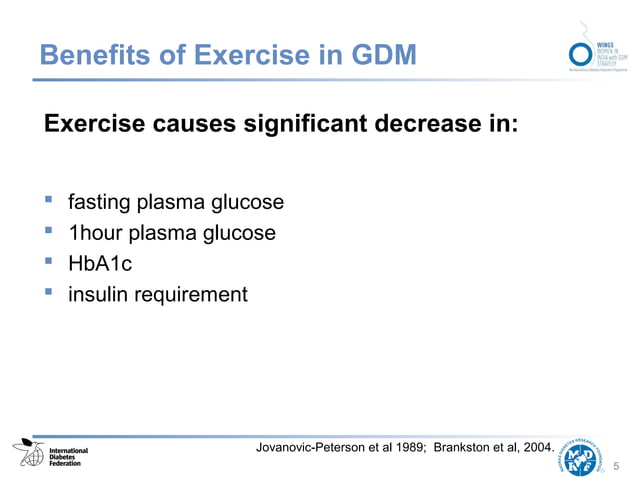 Exercise in Gestational Diabetes information provided by diabetesasia.org