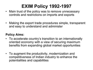 Exim Policy | PPT