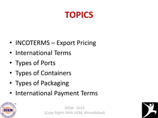 EXPORT IMPORT BASICS | PPSX