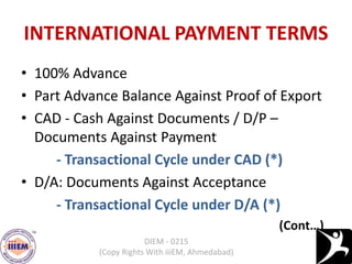 EXPORT IMPORT BASICS | PPSX