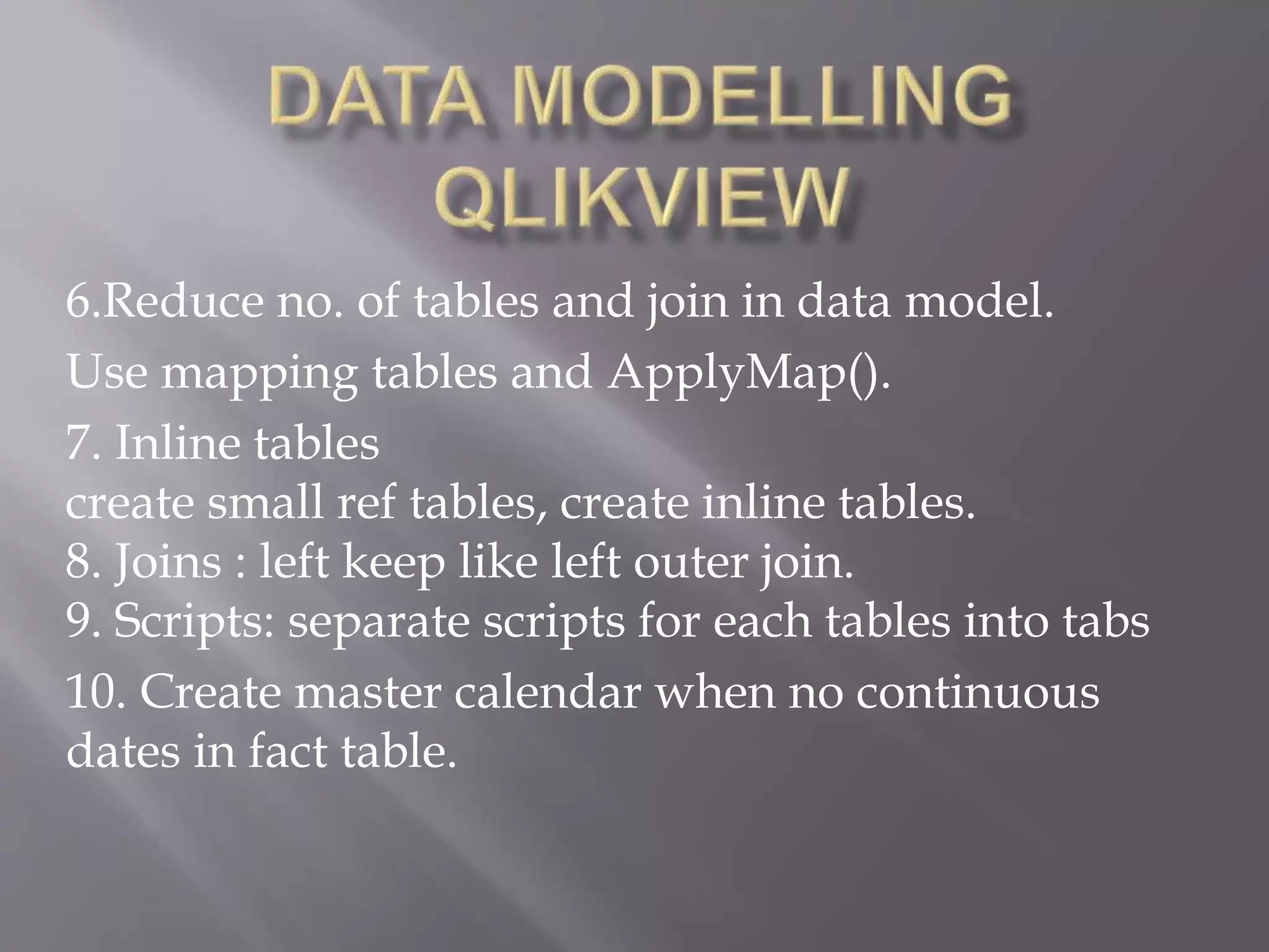 Data Modelling QlikView | PPT