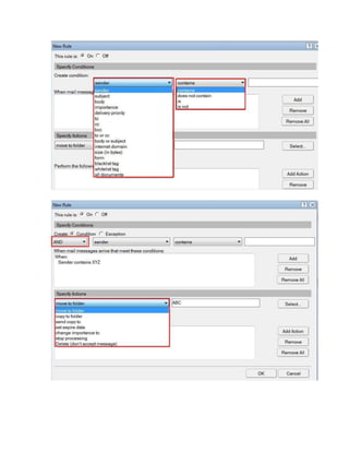 Training Lotus Notes Email | DOCX