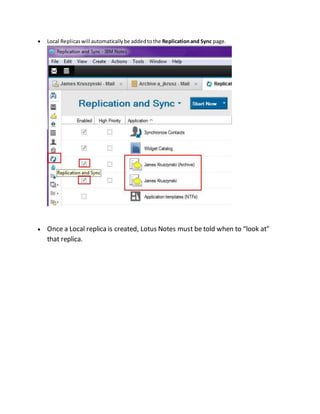 Training Lotus Notes Email | DOCX