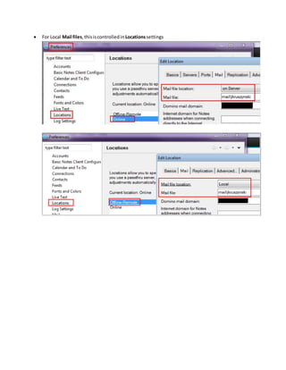 Training Lotus Notes Email | DOCX