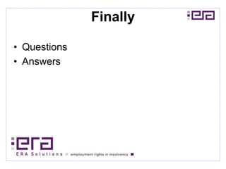 ERA Solutions - What we can do for you | PDF