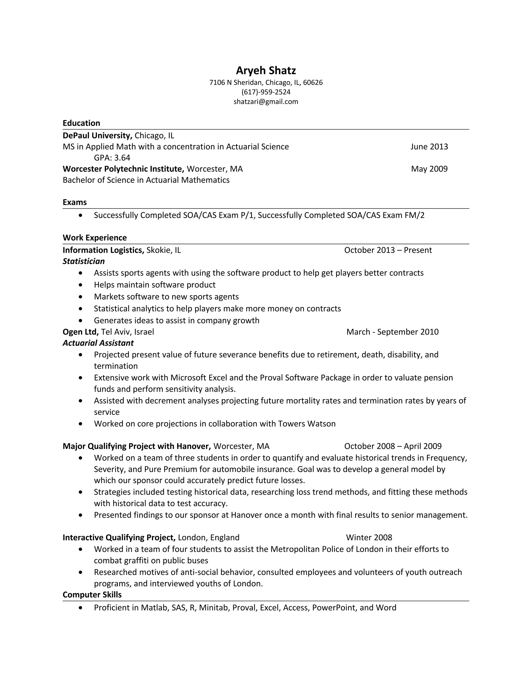 Ari resume 2015 | DOC