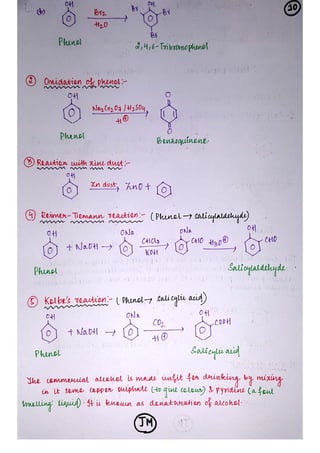 Organic chemistry: alcohols phenols and ethers | PDF