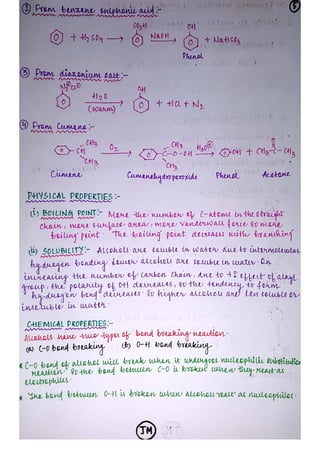 Organic chemistry: alcohols phenols and ethers | PDF
