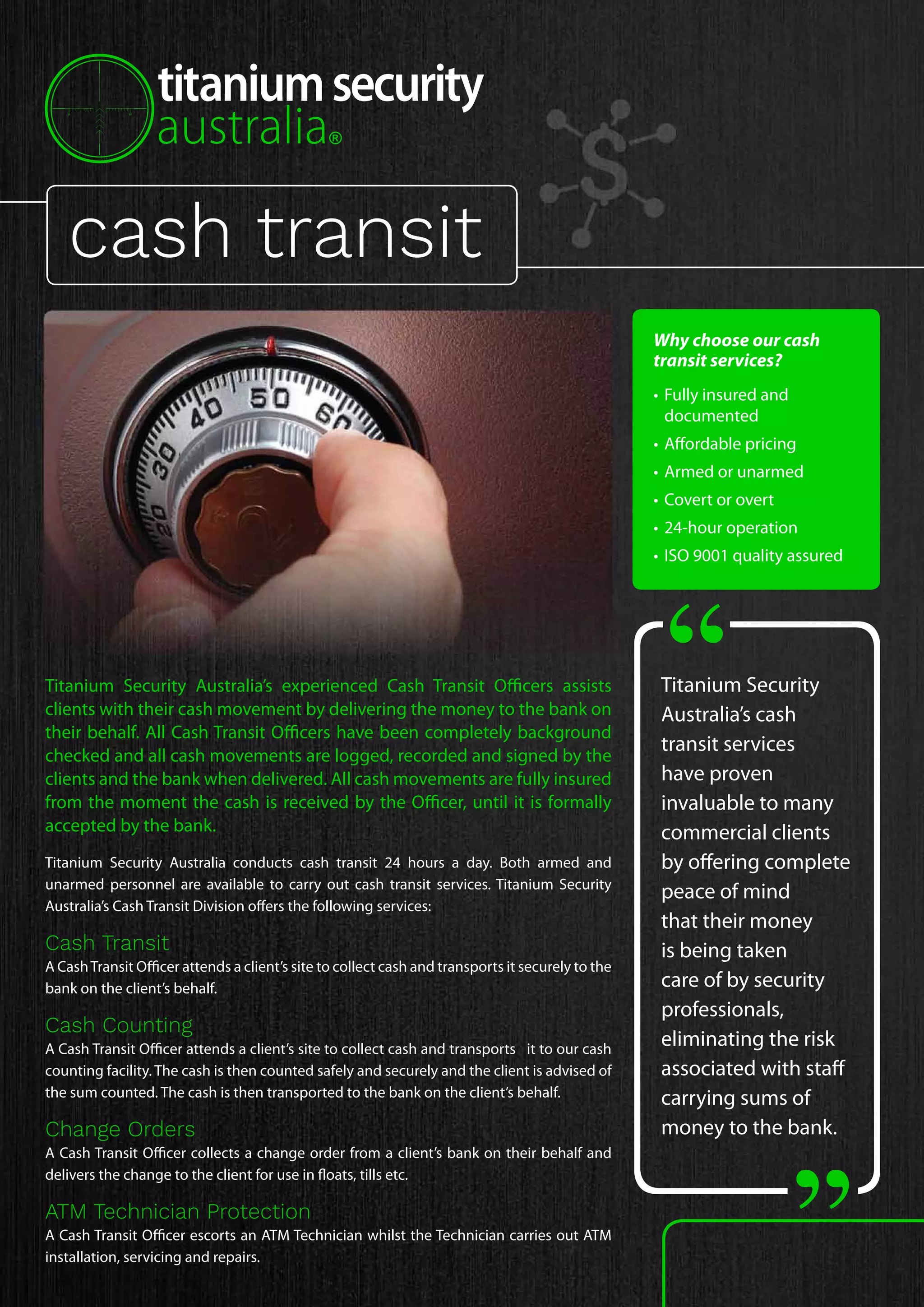 Cash Transit_EMAIL Flyer | PDF