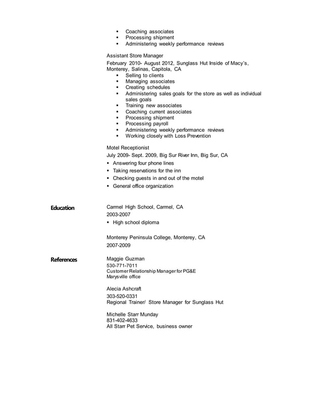 Kailas resume | DOCX | Retail Industry | Industries