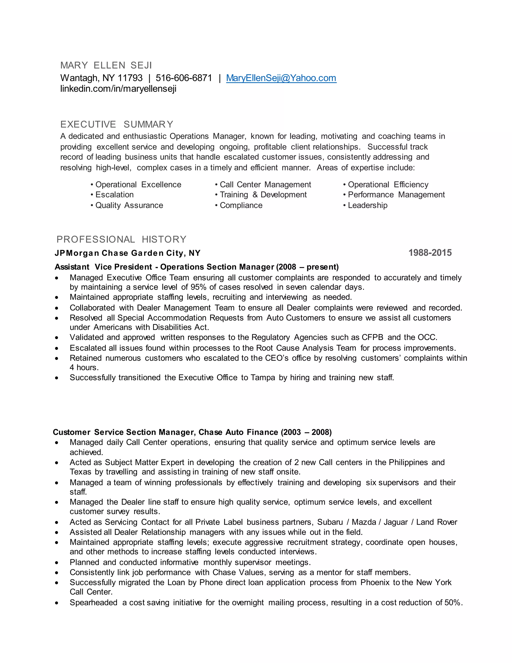 Mary Ellen Seji resume | PDF