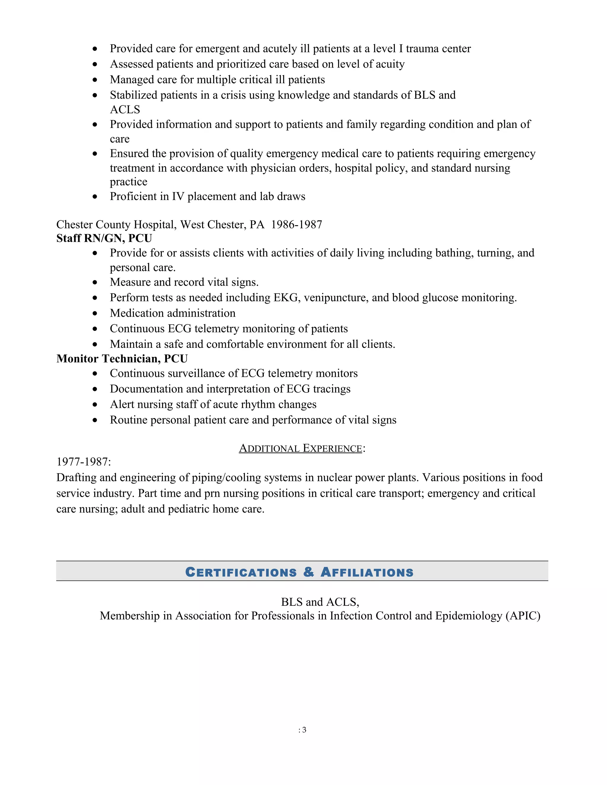 JamesMillsResume | DOC | Infectious Diseases | Diseases and Conditions