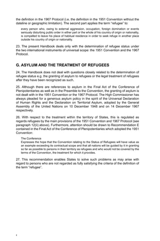 Handbook and Guidelines on Procedures and Criteria for Determining ...