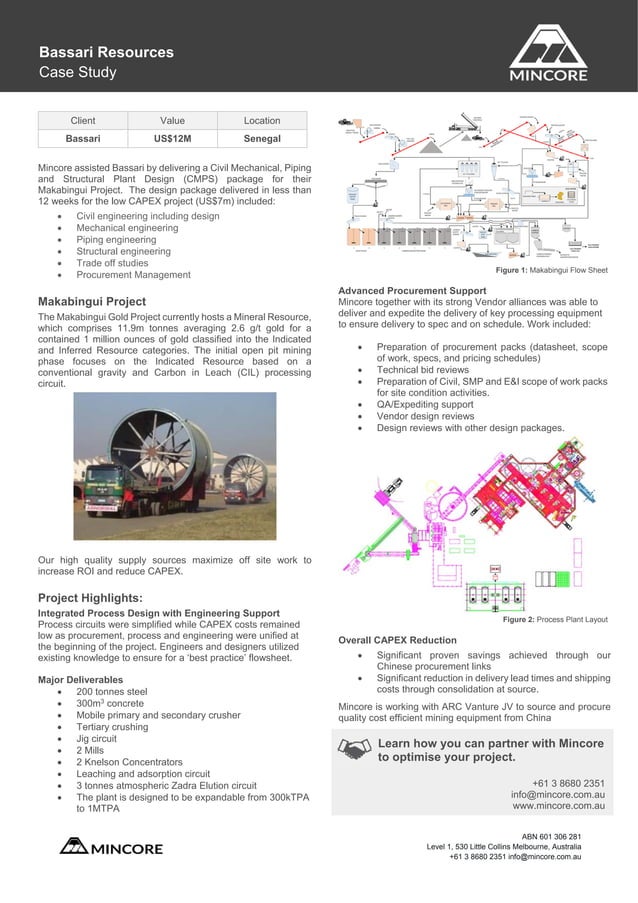 Mincore Capability and Experience Profile | PDF