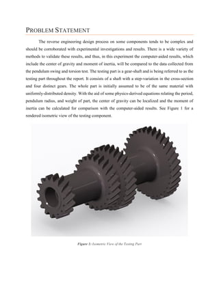 ES3323 - Project 2 Report - Reverse Engineering a Gear Shaft | PDF