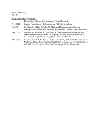 Dr. Susan Perry 2016 CV_Review | DOC