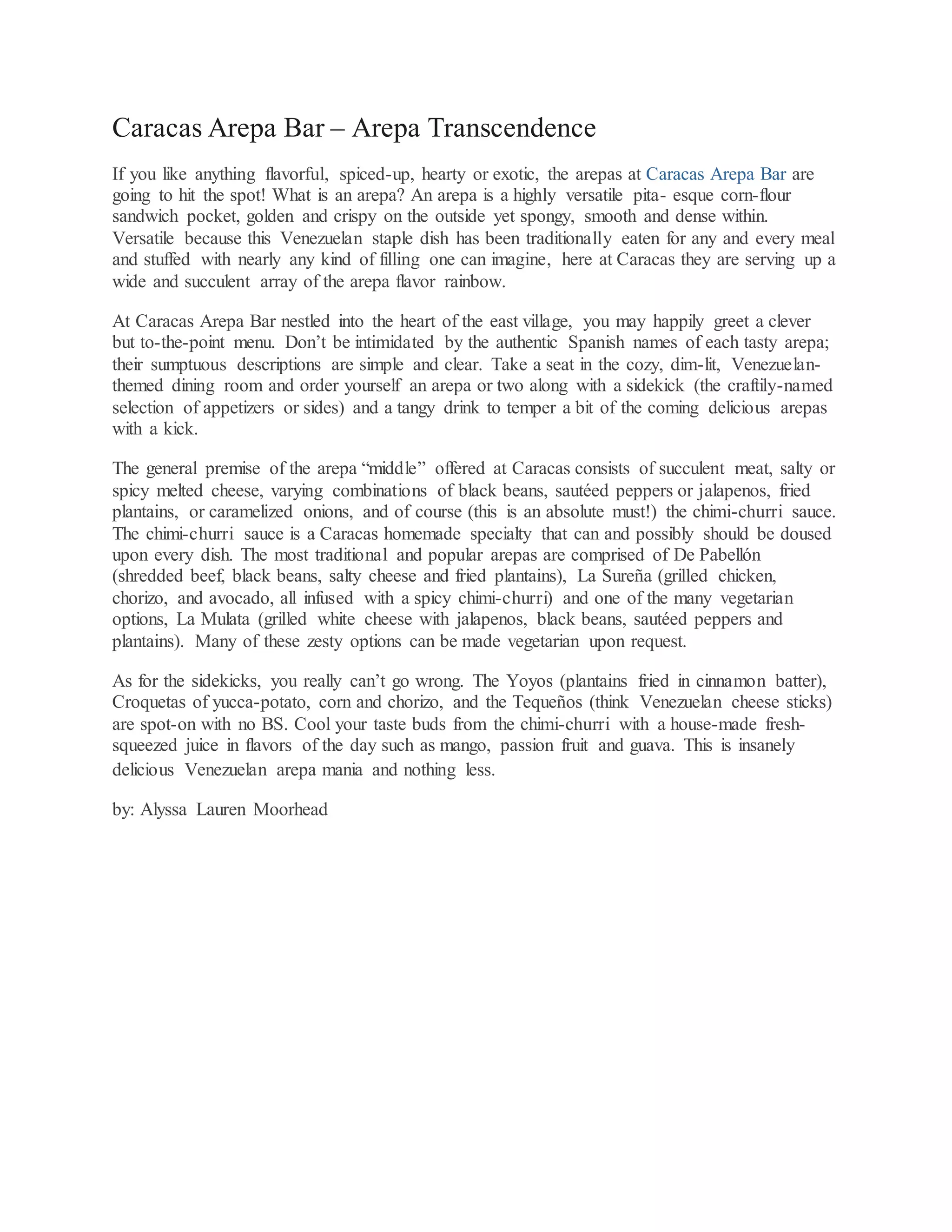 Alyssa Writing Sample Articles | DOCX