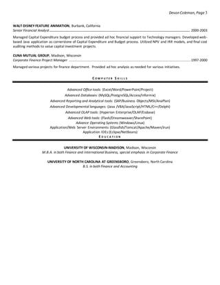 COLEMAN DEVON - Current Resume | DOCX