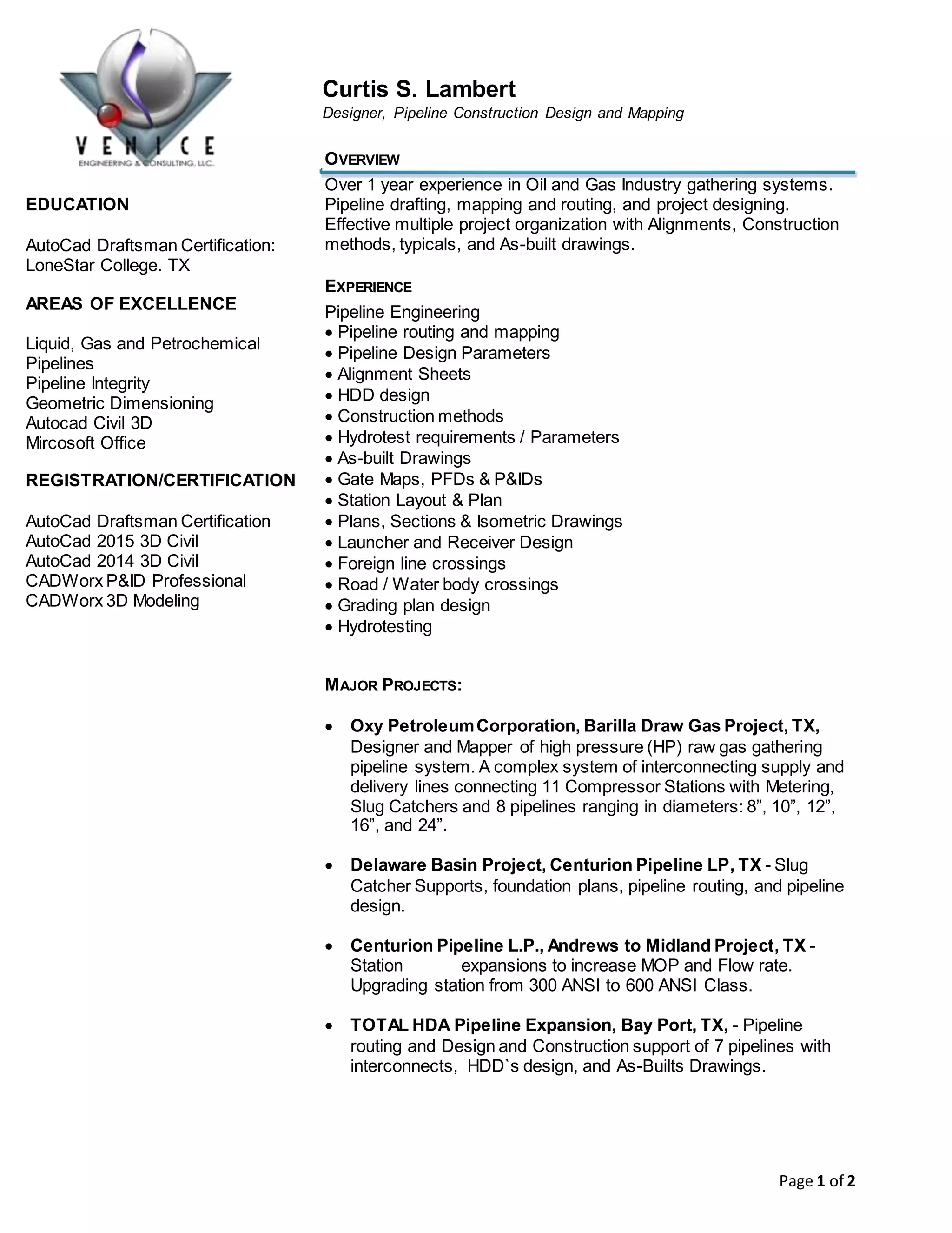 Curtis Lambert Resume | DOCX