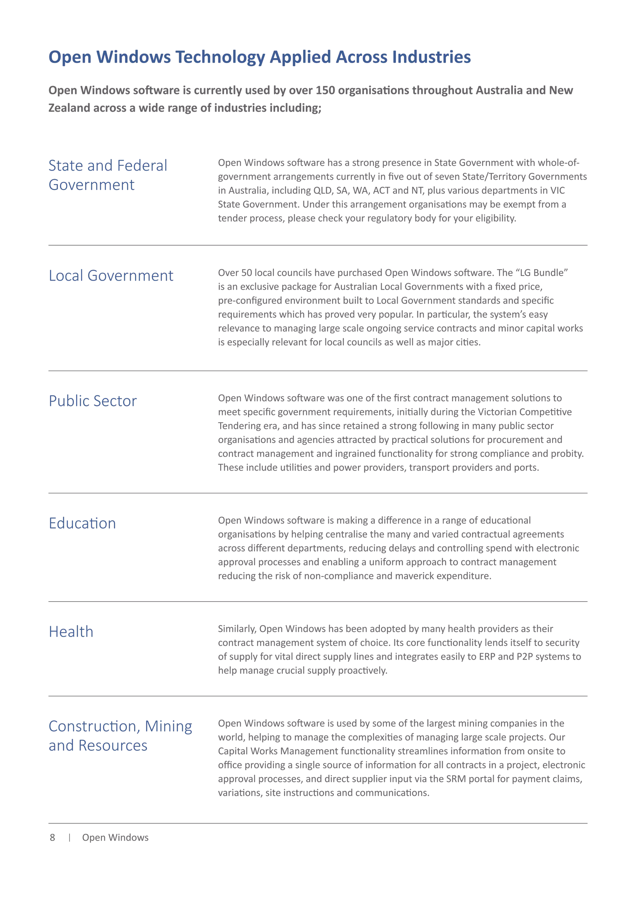 Open-Windows-Contract-Management-Solution-Brochure | PDF