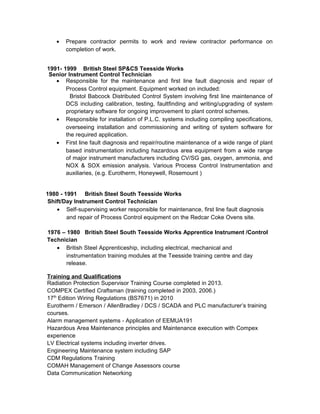 Geoffrey Rowling CV | PDF