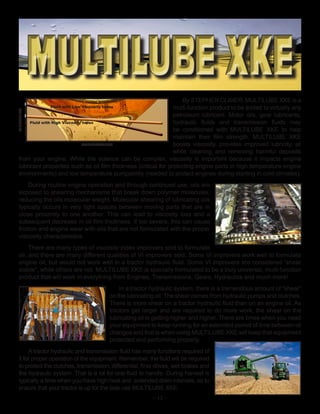 Multilube XKE | PDF