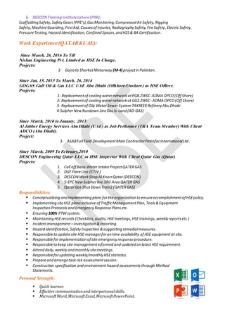 SAEED RASOOL CV | PDF