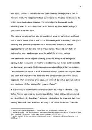 Is it Possible to write a credible history of British Intelligence in ...