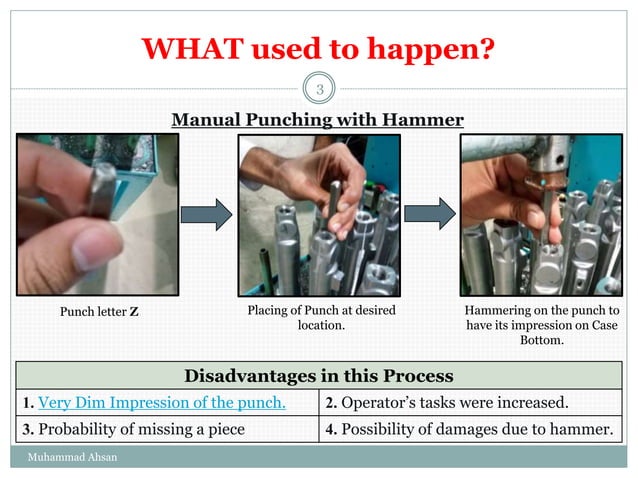 Kaizen - Case Bottom Machining | PPT