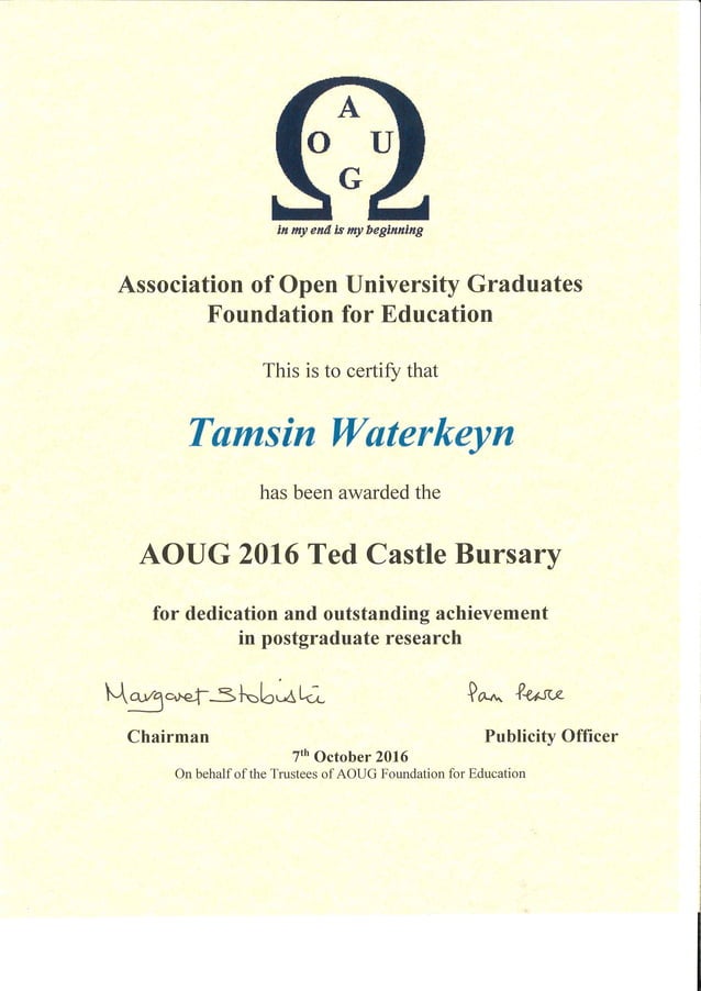 AOUG certificate | PDF