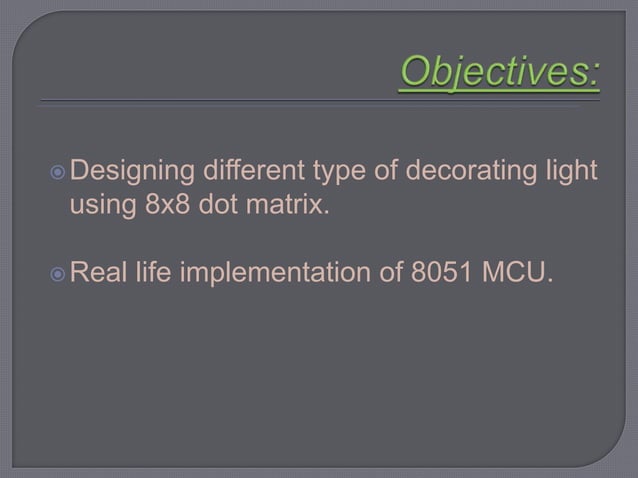 8x8 dot matrix(project) | PPTX