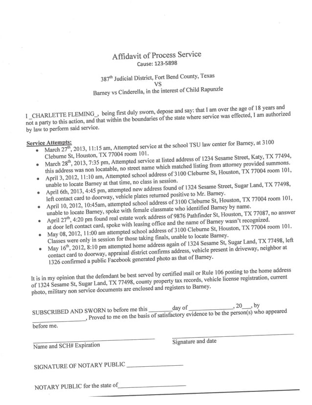 Affidavit Example | PDF
