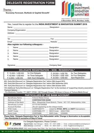 Delegate Registration Form | PDF | Business | Business and Finance