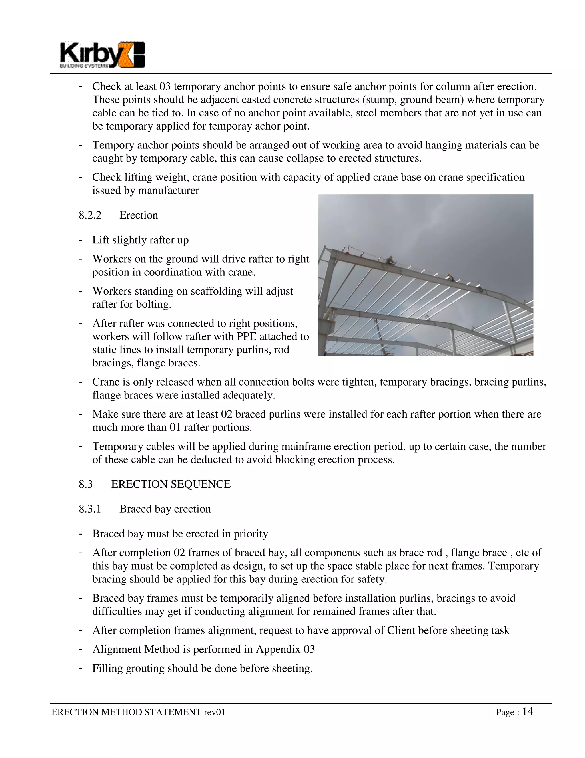 ERECTION METHOD STATEMENT | PDF