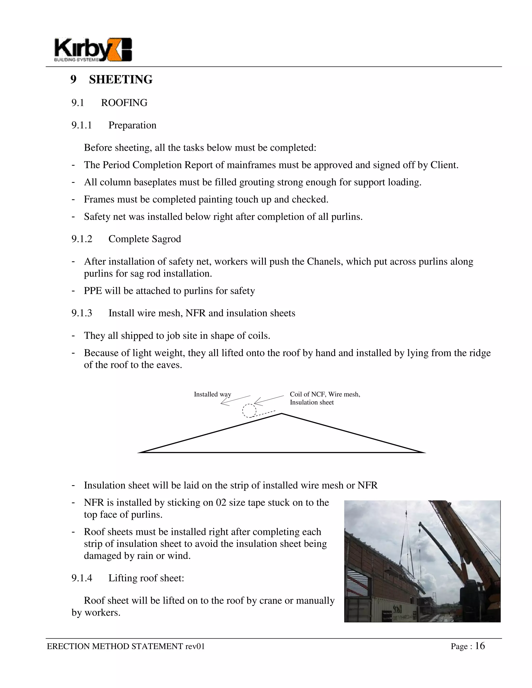 ERECTION METHOD STATEMENT | PDF