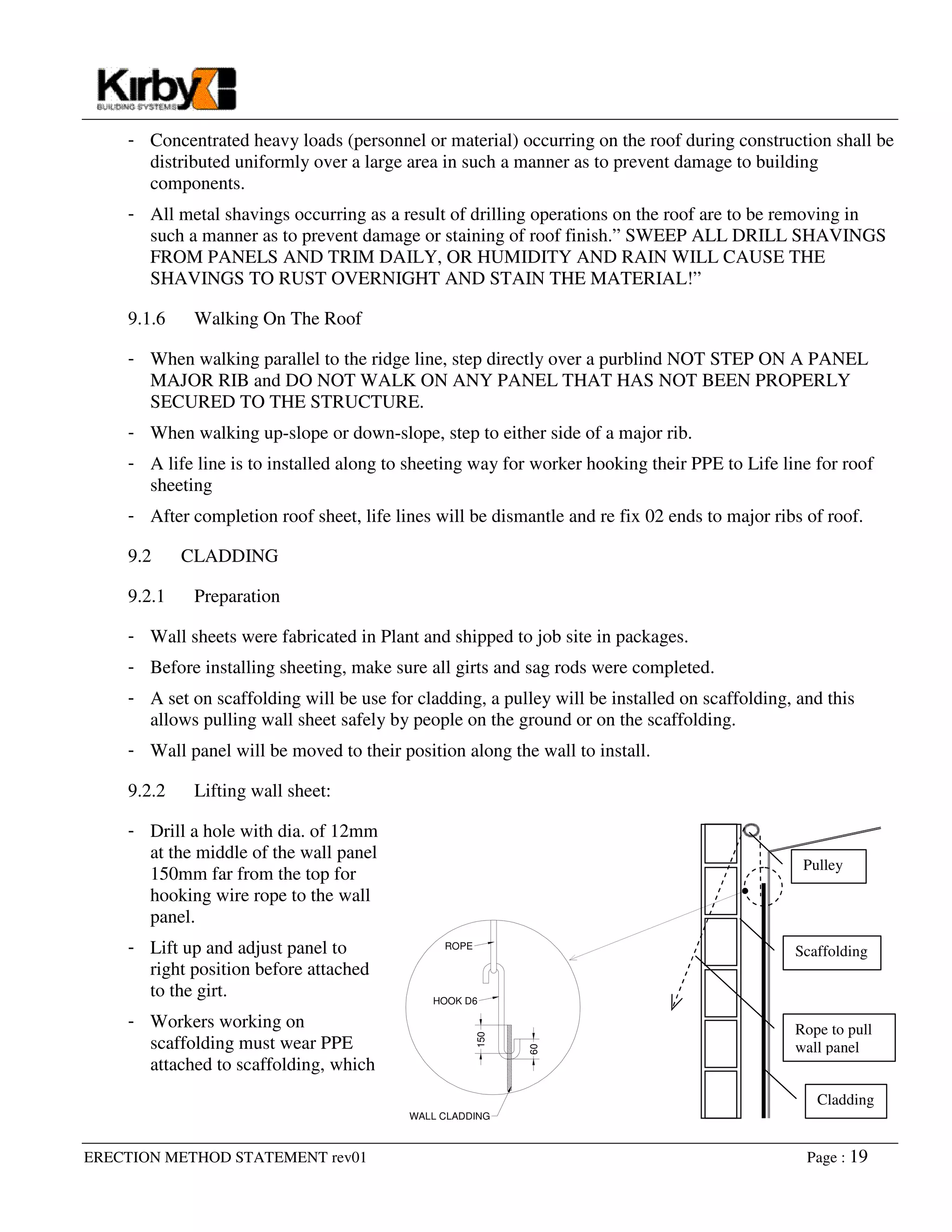 ERECTION METHOD STATEMENT | PDF