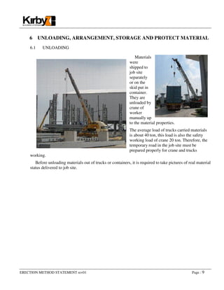 ERECTION METHOD STATEMENT | PDF