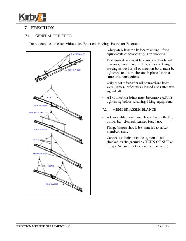 ERECTION METHOD STATEMENT