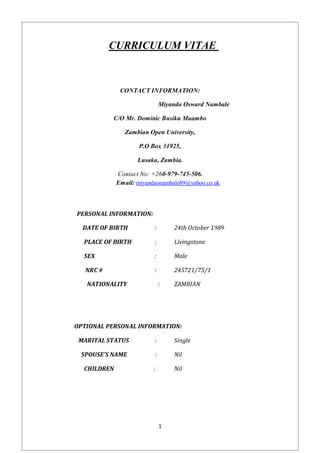 Miyanda nambales CV | PDF