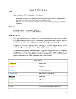 Security Officer Training Manual | DOCX