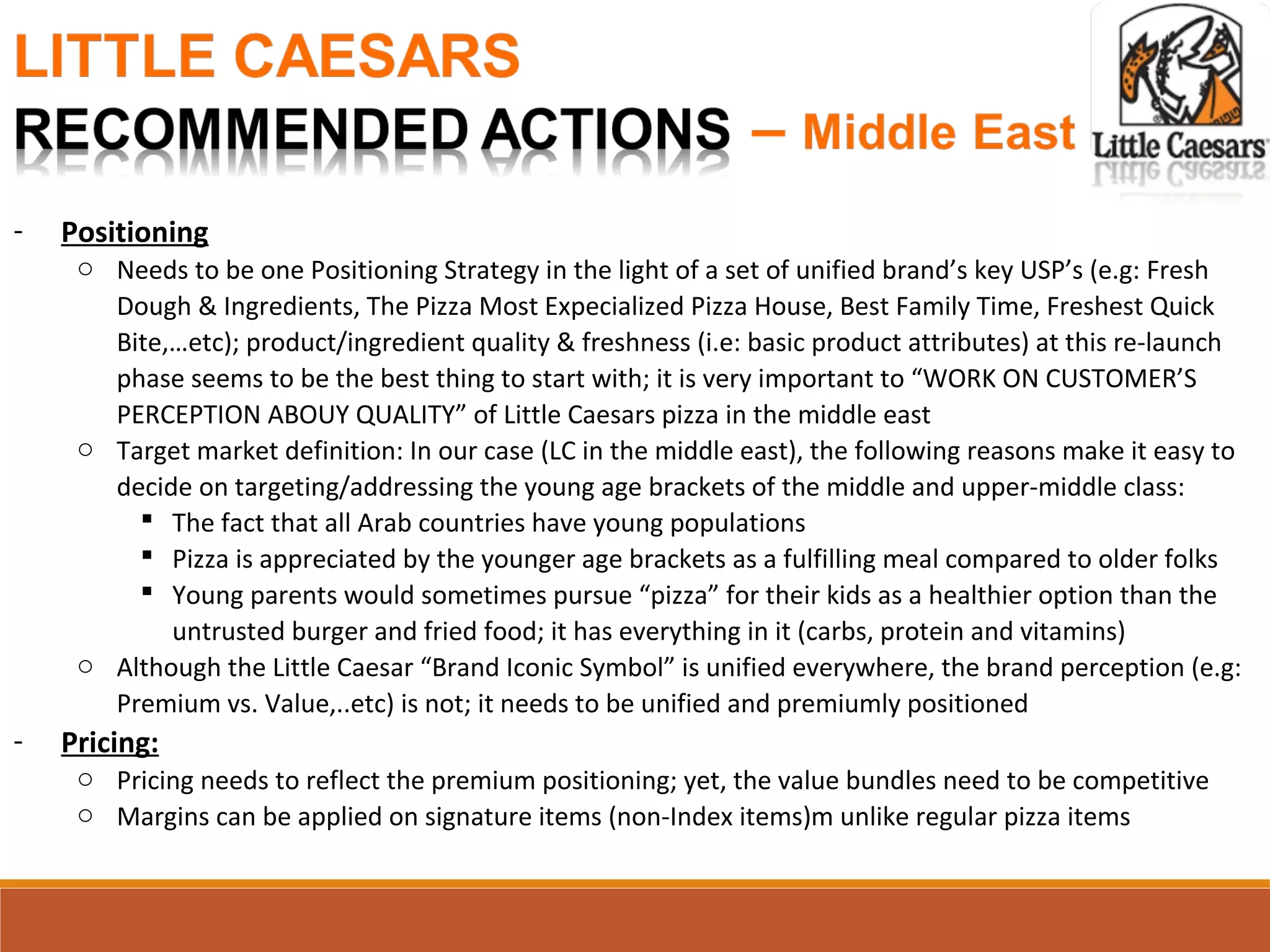 Little Caesar Plan Slides LinkedIn | PPT