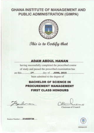 MY CERTIFICATE | PDF