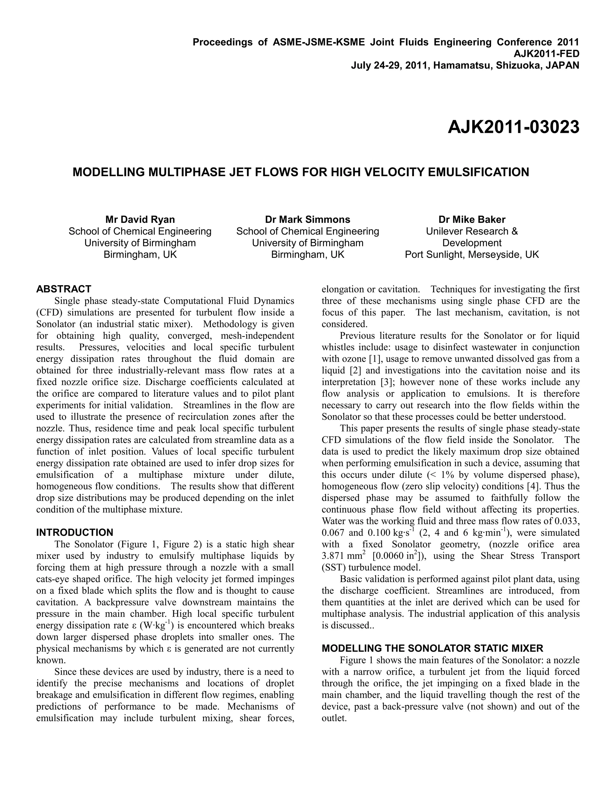 AJK2011-03023 (Conference Paper DR) Modelling Multiphase Jet Flows for ...