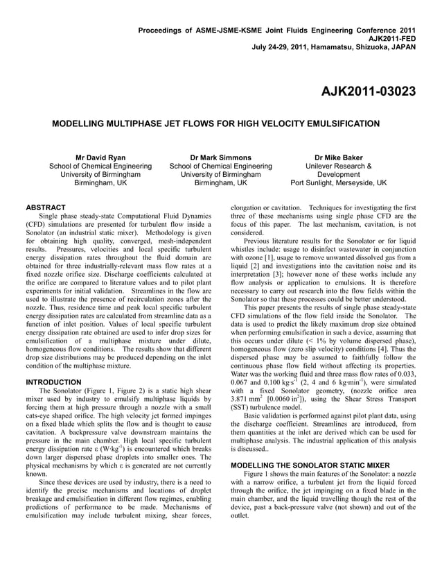 AJK2011-03023 (Conference Paper DR) Modelling Multiphase Jet Flows for ...