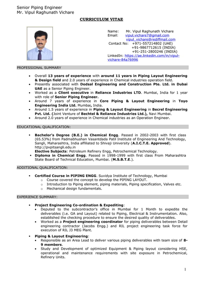 VIPUL VICHARE_CURRICULUM_VITAE_7 | DOC