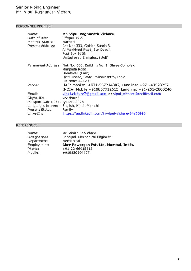 VIPUL VICHARE_CURRICULUM_VITAE_7 | DOC