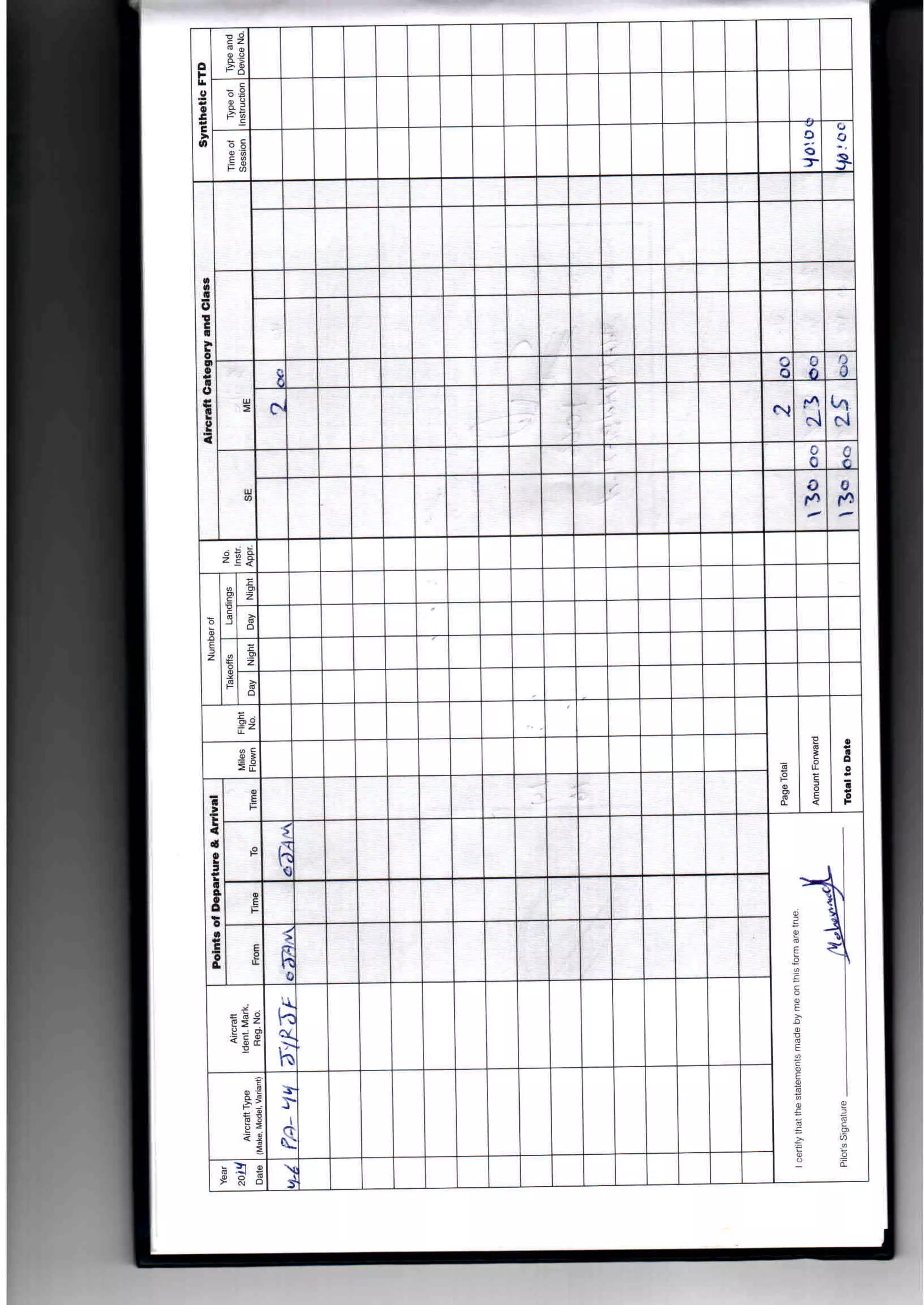 Pilot master log -02 | PDF