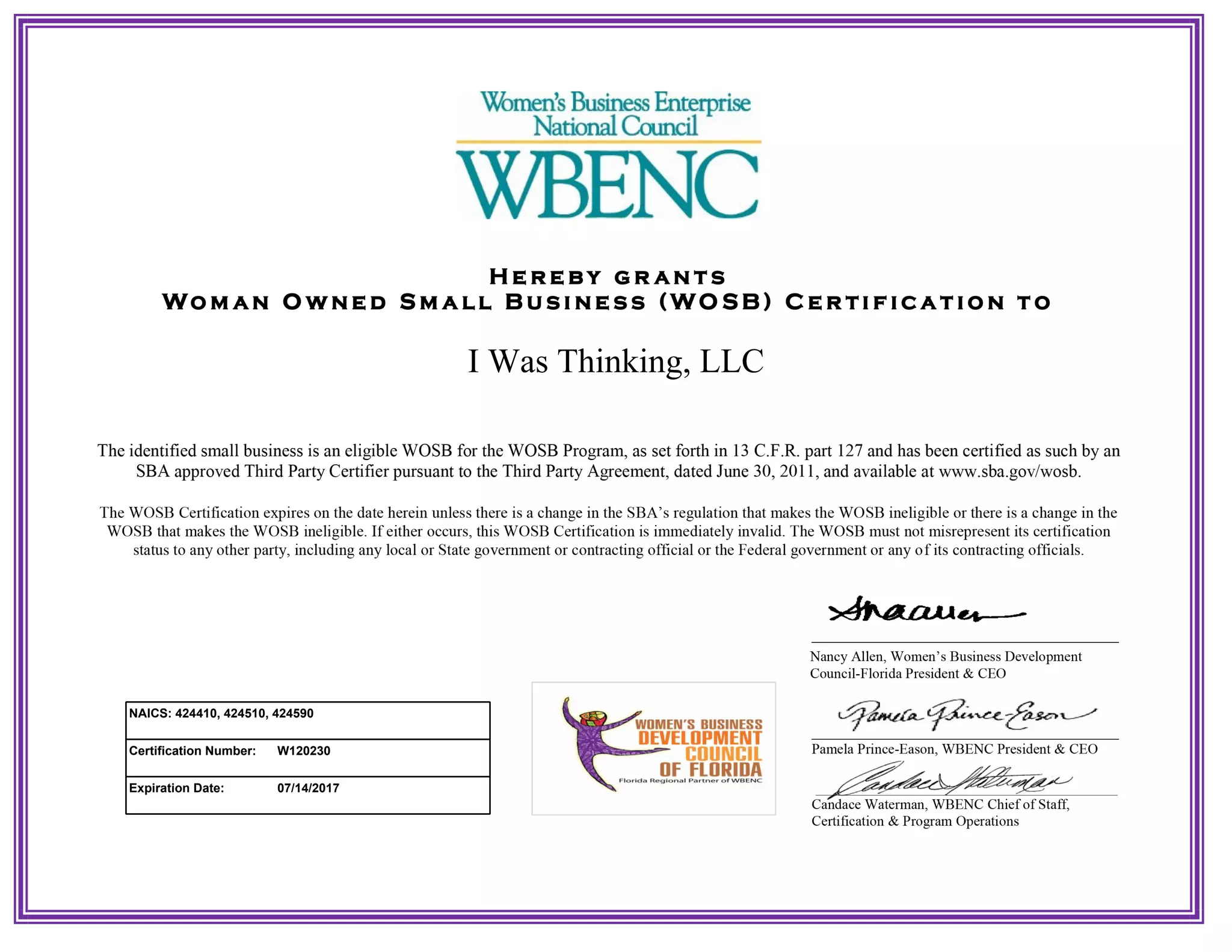 i was thinking wosb | PDF
